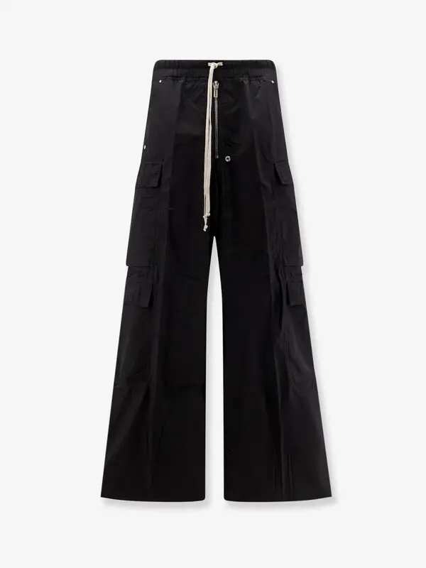 Rick Owens Double Cargo Jumbo Belas Trousers - Black