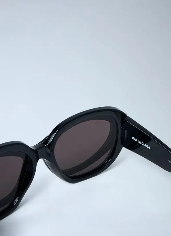 Balenciaga Superbusy Round Sunglasses - Black
