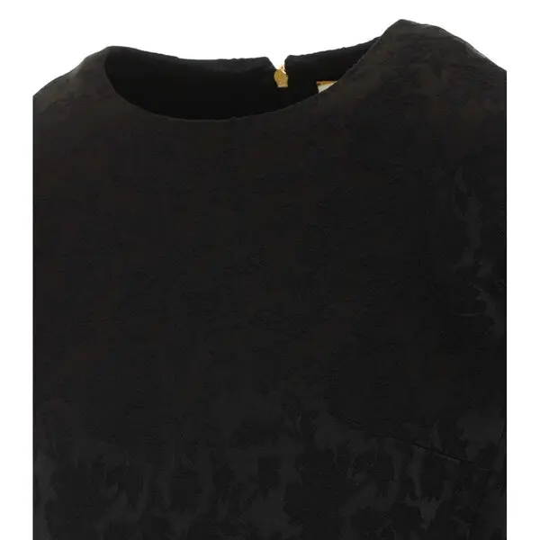 Saint Laurent Jacquard Mini Dress - Black