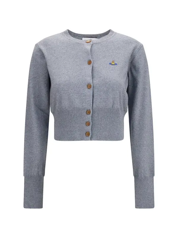 VIVIENNE WESTWOOD Bea Crop Cardigan - Gray