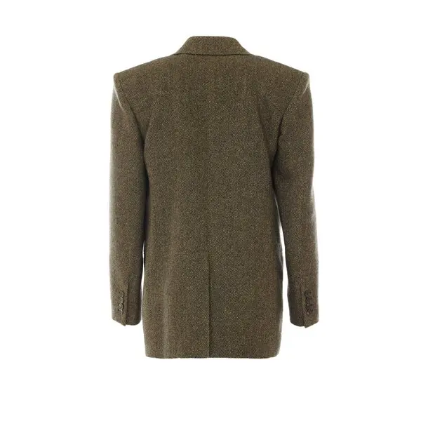 Saint Laurent Herringbone Wool Jacket