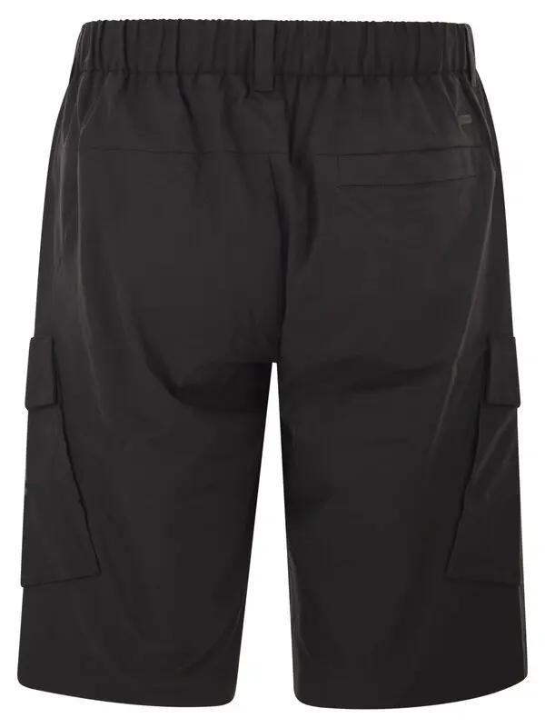 Herno Technical Fabric Cargo Bermuda Shorts