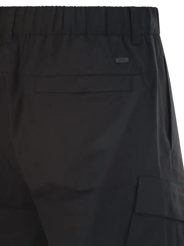 Herno Technical Fabric Cargo Bermuda Shorts