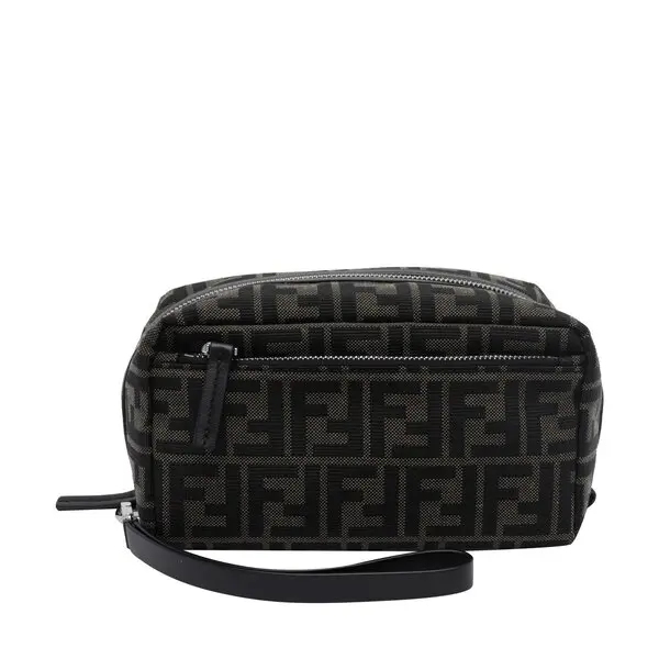 Fendi Small Ff Logo Double Zip Beauty Case