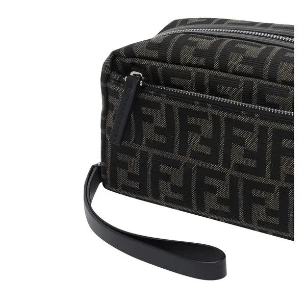 Fendi Small Ff Logo Double Zip Beauty Case
