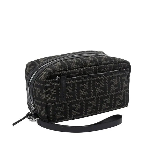 Fendi Small Ff Logo Double Zip Beauty Case