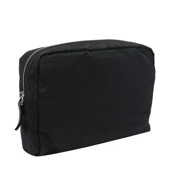 Fendi Medium Ff Logo Beauty Case - Black