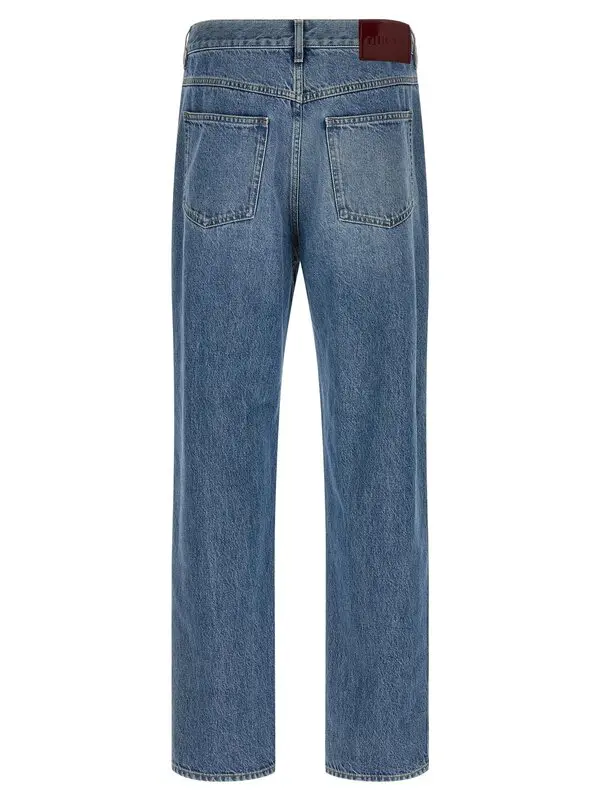Gucci Délavé Effect Denim Jeans - Blue