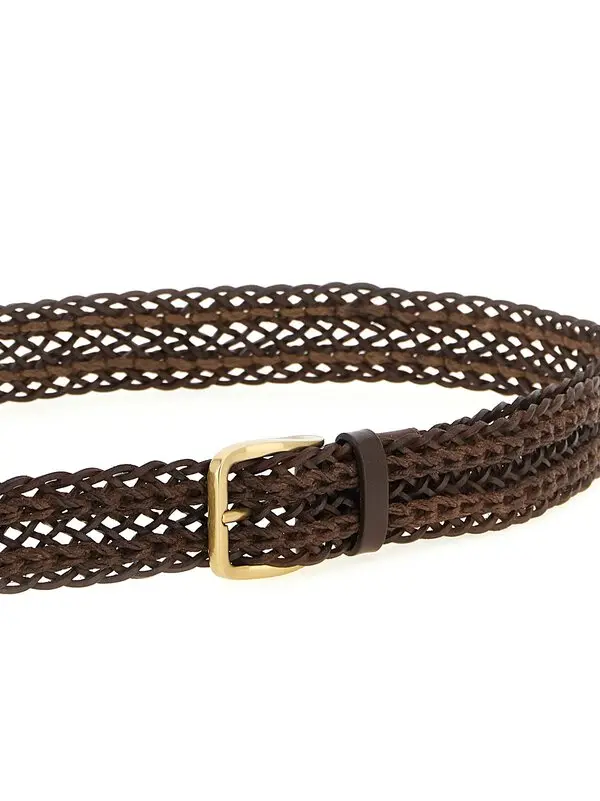 Brunello Cucinelli Braided Calf Belt