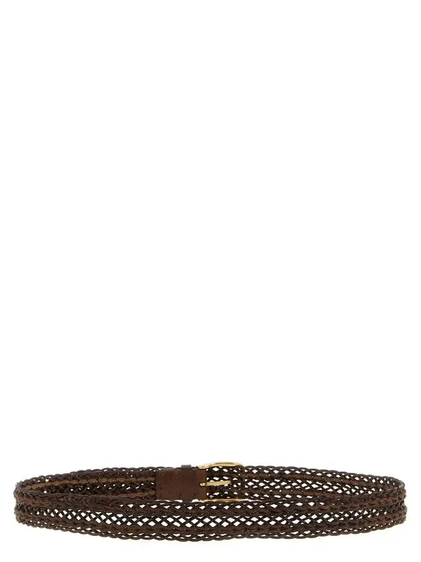 Brunello Cucinelli Braided Leather Belt
