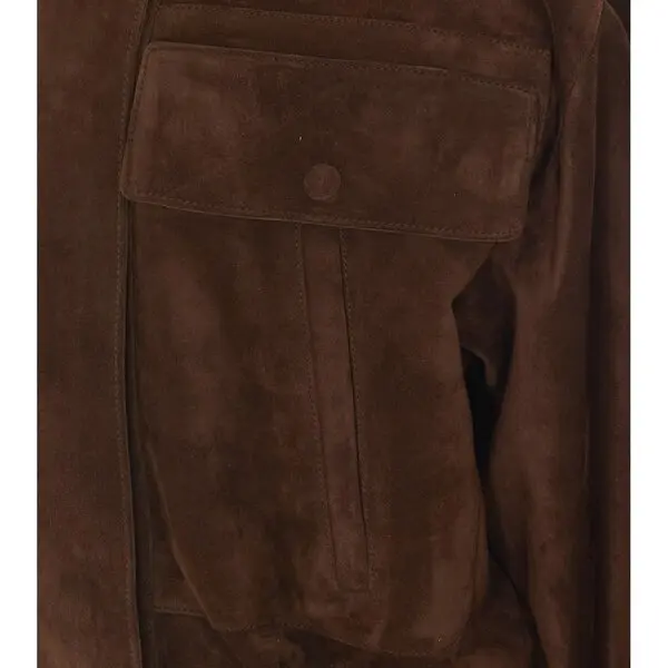 Saint Laurent Crosta Leather Vintage Bomber