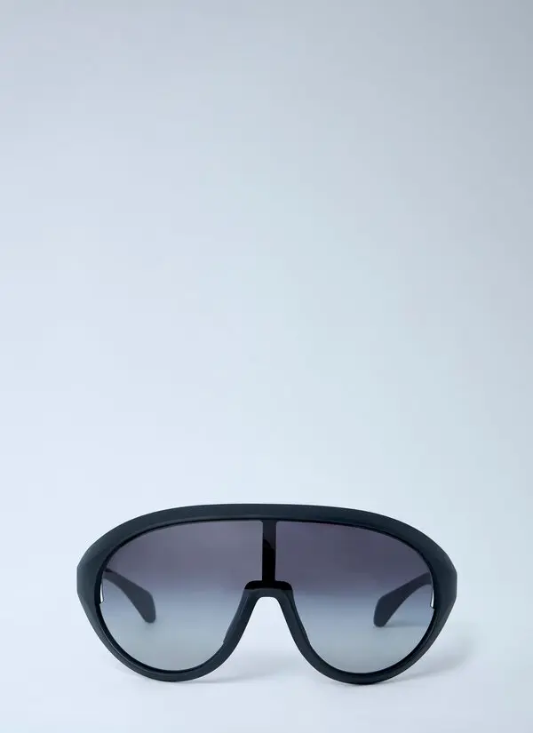 Moncler Rick Owens Visor Shield Sunglasses - Black