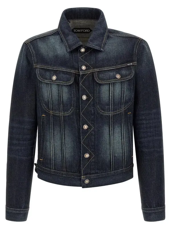 TOM FORD Selvedge Icon Denim Jacket - Blue