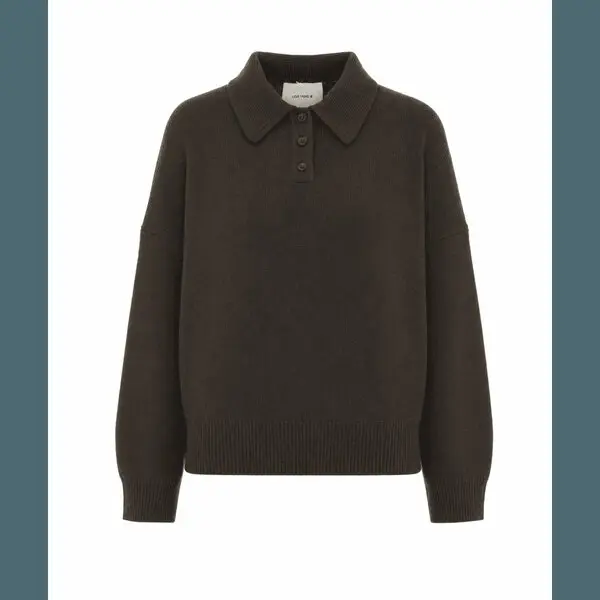LISA YANG Cashmere Long-sleeve Polo - Green