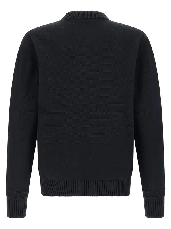 Gucci Intarsia Knit Cotton And Wool Sweater - Blue