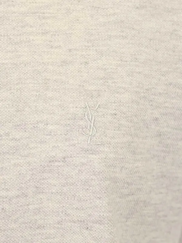 Saint Laurent Oversized Cotton Polo Shirt - Black