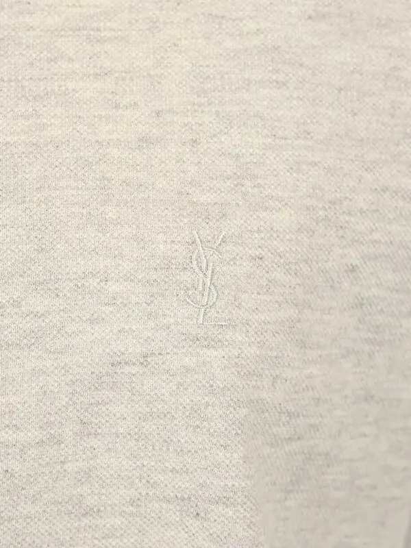 Saint Laurent Oversized Cotton Polo Shirt - Black