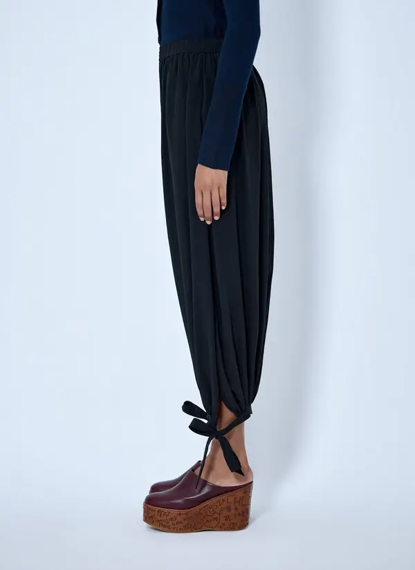 Chloé Fluid Pleated Crêpe De Chine Trousers
