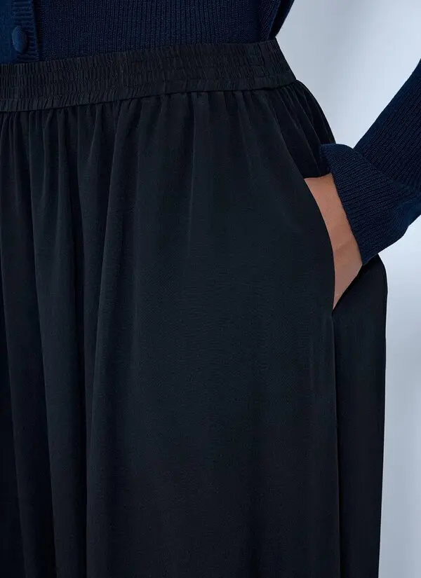 Chloé Fluid Pleated Crêpe De Chine Trousers