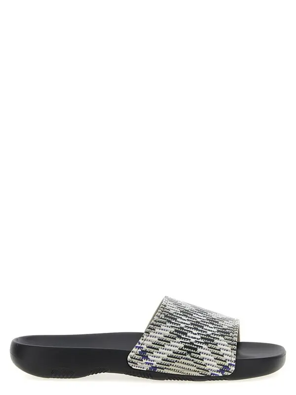 Burberry Dive Check' Sandals - Multicolor