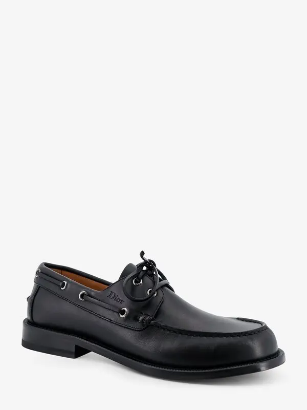 Dior Leather Loafers - Black