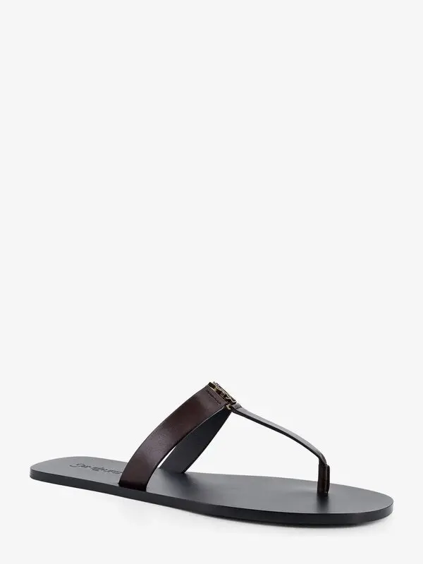 Saint Laurent Leather Sandals - Multicolor