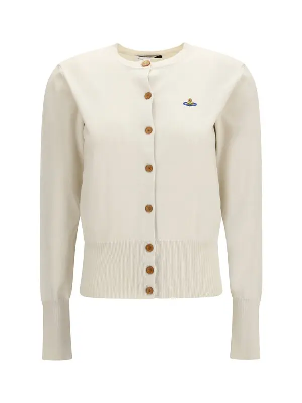 VIVIENNE WESTWOOD Bea Cotton Cardigan - White