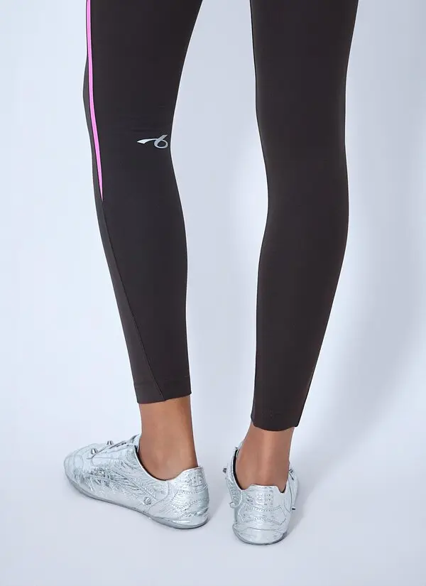 Balenciaga High Waist Leggings - Brown