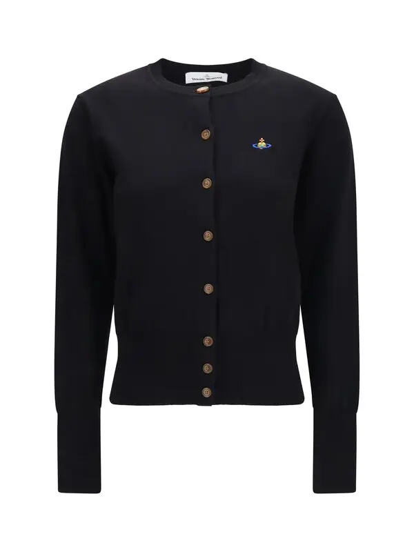 VIVIENNE WESTWOOD Bea Cotton Cardigan - Black
