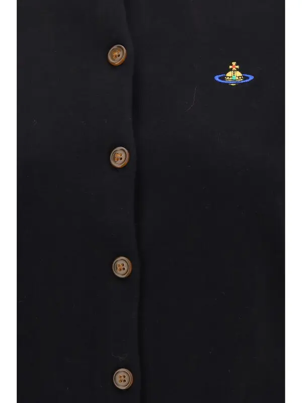 VIVIENNE WESTWOOD Bea Cotton Cardigan - Black