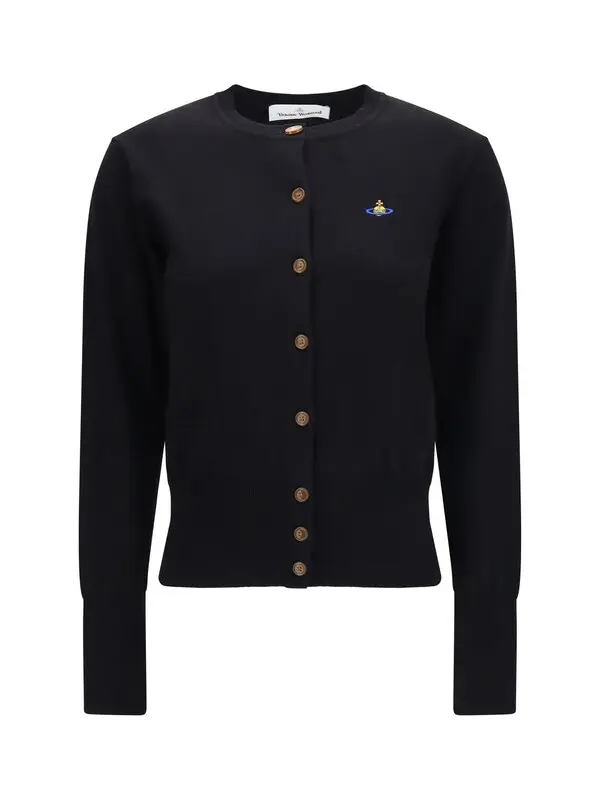 VIVIENNE WESTWOOD Bea Cotton Cardigan - Black