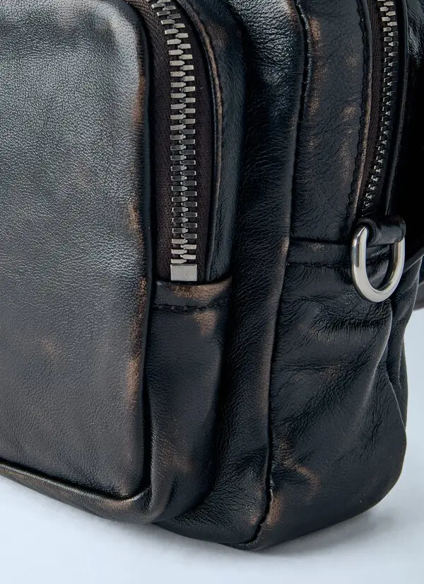 Prada Distressed Nappa Leather Shoulder Bag