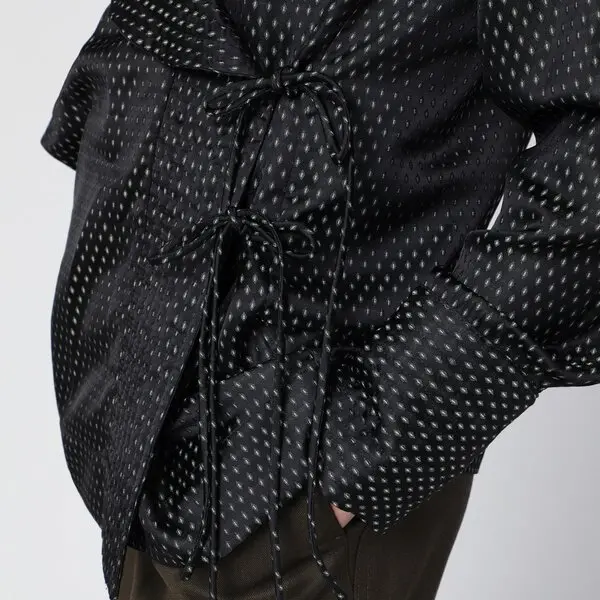 Dries Van Noten Wrap Shirt With Jacquard Texture