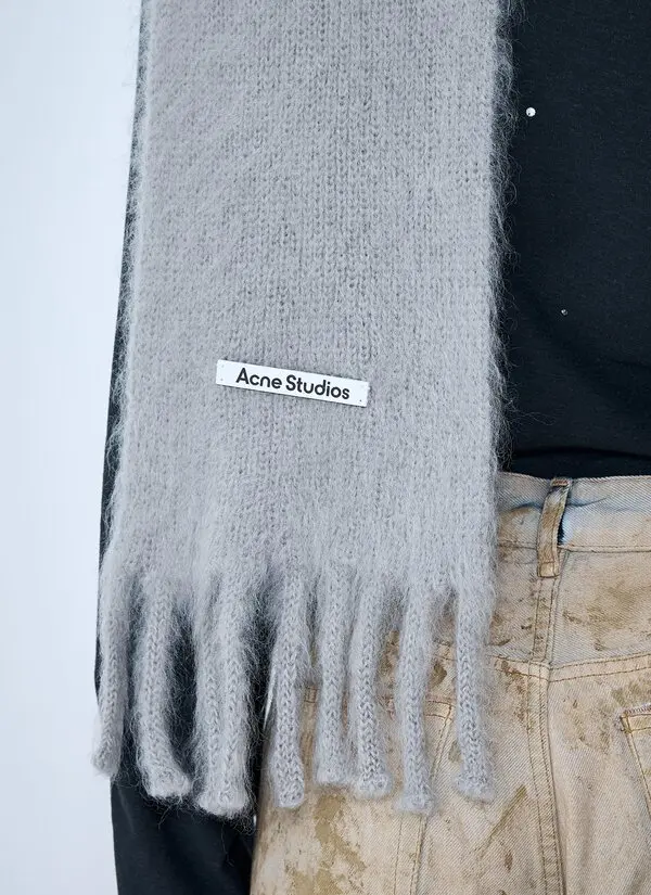 Acne Studios Fringed Wool Scarf
