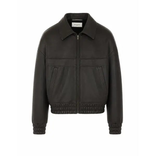 Saint Laurent Balloon Leather Blouson - Black
