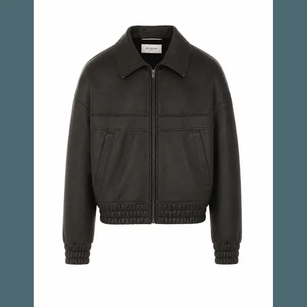 Saint Laurent Balloon Leather Blouson - Black