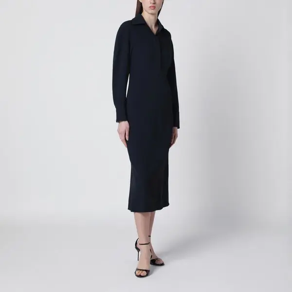 Victoria Beckham Midi Shirt Dress - Blue