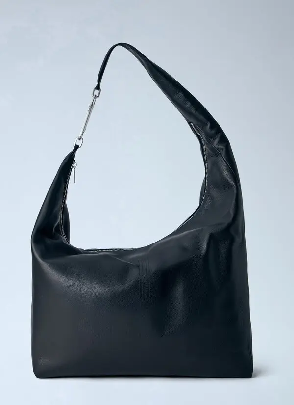 Rick Owens Gemini Hobo Bag - Black