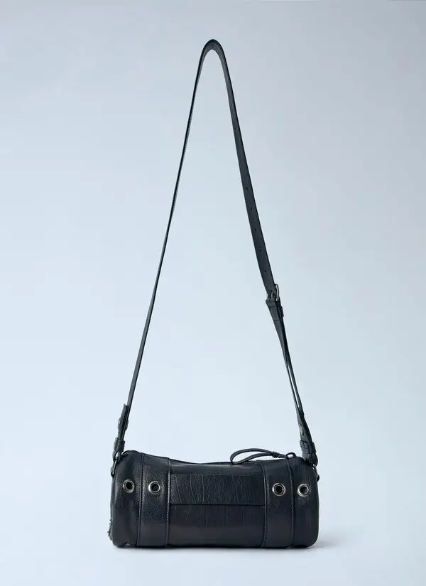 Prada Eyelet Detail Leather Cylinder Bag