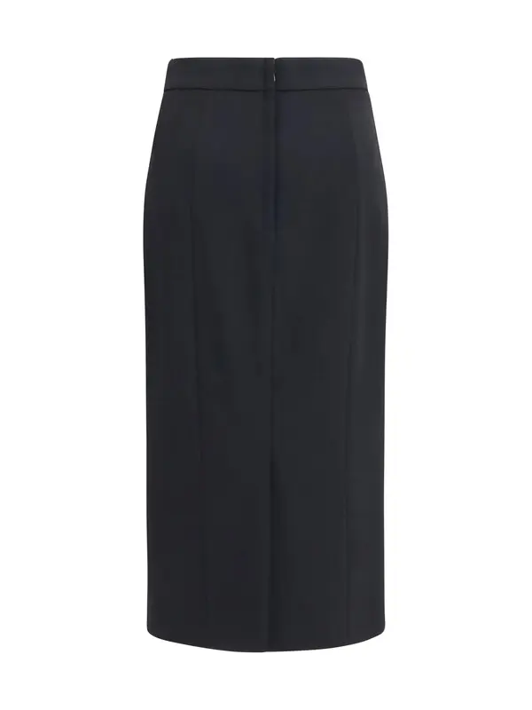 Dolce & Gabbana Stretch Wool Pencil Skirt