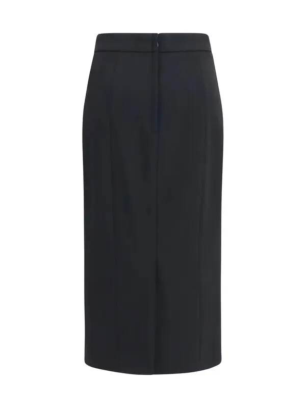 Dolce & Gabbana Stretch Wool Pencil Skirt
