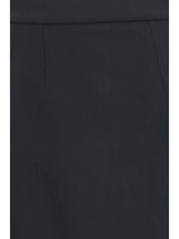 Dolce & Gabbana Stretch Wool Pencil Skirt