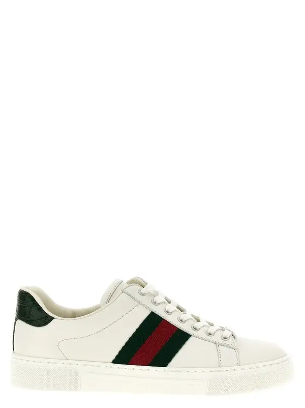 Gucci Ace Leather Sneakers - Green