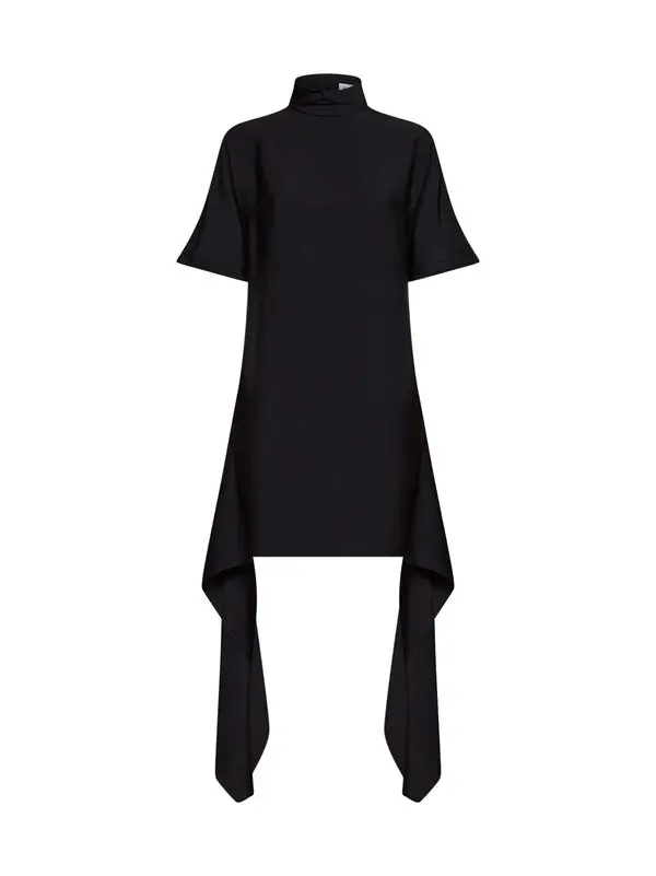 Alaïa Viscose Asymmetric T-shirt Mini Dress - Multicolor