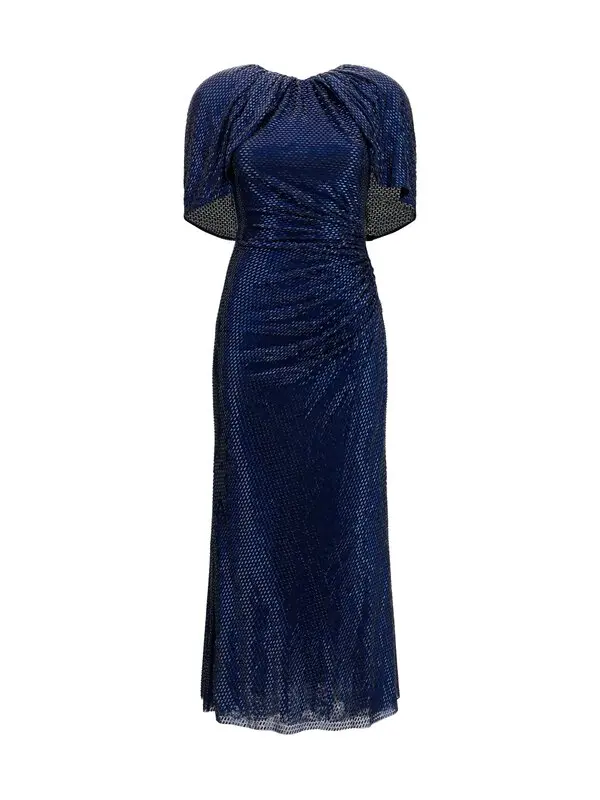 SELF-PORTRAIT Midi Dress - Blue