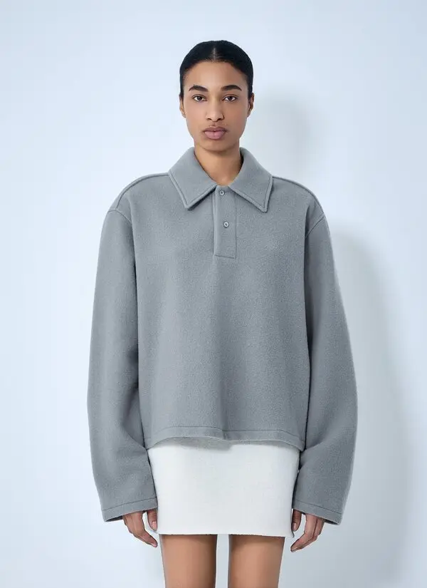 RIER Oversized Polo Knit Jumper