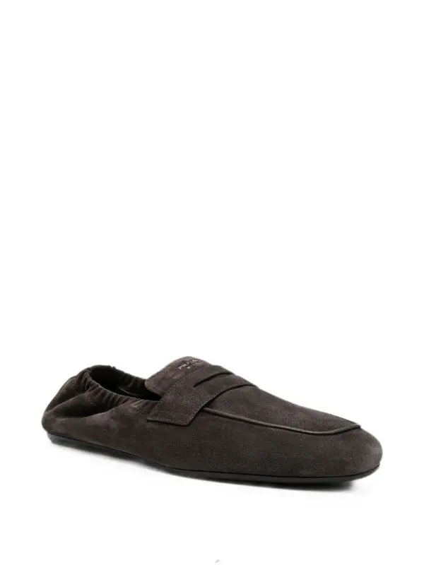 Prada Shuffle Leather Loafers