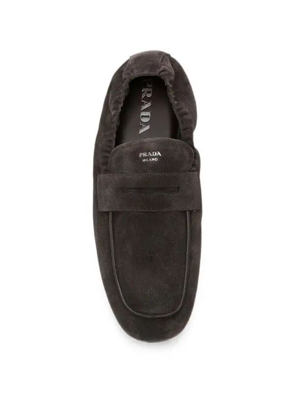 Prada Shuffle Leather Loafers