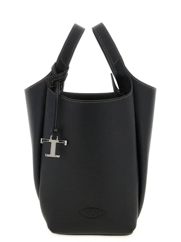 TOD'S T Timeless Mini Bucket Bag - Black