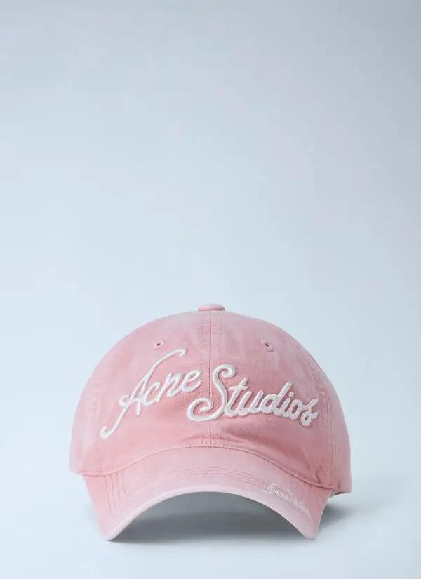 Acne Studios Logo-embroidered Baseball Cap - Pink
